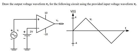 Solved Draw The Output Voltage Waveform V For The Following Chegg