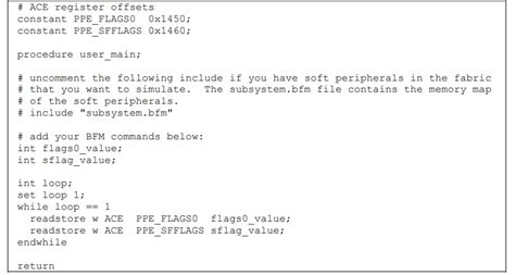 Actel Smartdesign Mss Ace Simulation User Guide
