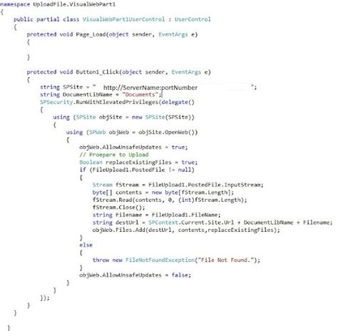 Creating And Deploying A Visual Web Part Using Microsoft Visual Studio