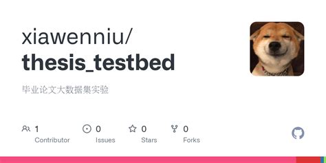 Github Xiawenniu Thesis Testbed