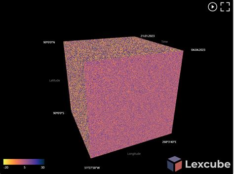 3d visualization of geospatial big data by lexcube python towards