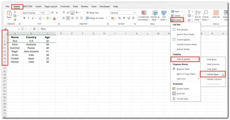 Learn Excel Unhide Cells In Excel 5 Easy Methods