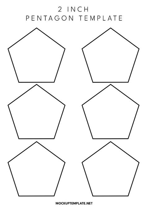 12 Best Free Printable Pentagon Templates Pdf And Word