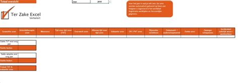 Download Nu Gratis De Urenregistratie In Excel