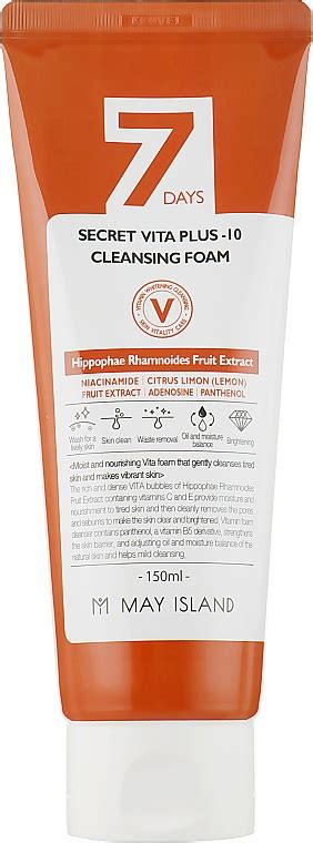May Island 7 Days Secret Vita Plus-10 Cleansing Foam ingredients ...