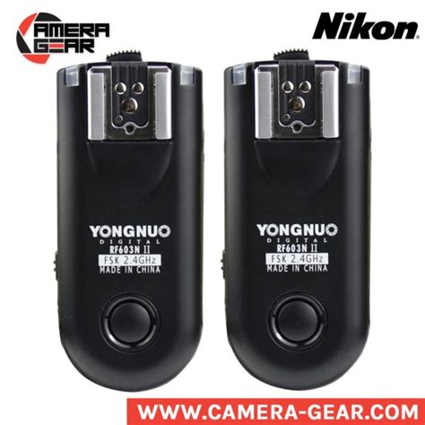 Yongnuo RF 603N II Flash Radio Triggers For Nikon Camera Gear