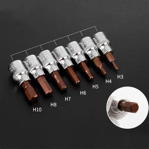 3 8 Inch Drive Hex Bit Sockets H3 H4 H5 H6 H8 H10 Sockets Wrench