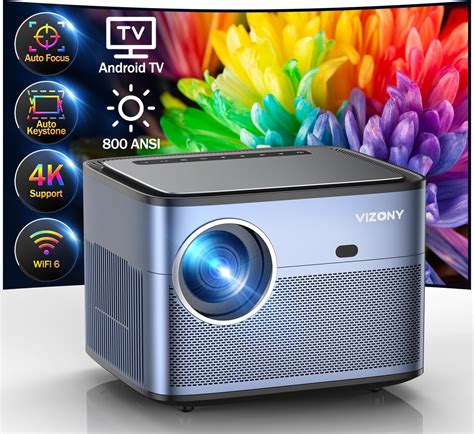 Vizony Fhd 1080p Projector 4k Support 800ansi 5g Wifi