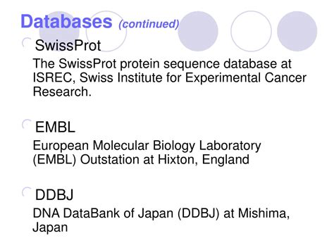 Ppt Bioinformatics Computer Storage Of Sequences Powerpoint Presentation Id 9333542