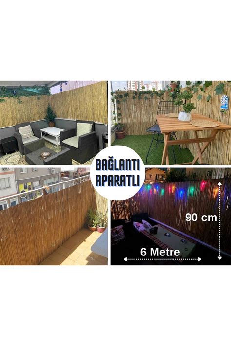 Bygolden Kamış Hasır Bahçe Çiti Balkon Çiti Gölgelik 90 Cm X 6 Metre Fiyatı Yorumları