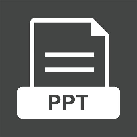 ppt glyph inverted icon 14380709 vector art at vecteezy