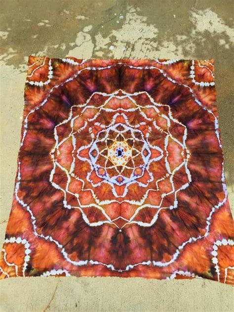 Handmade Mandala Tie Dye Tapestry