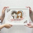 Personalised Same Sex Couple Print For Women By From Lucy Notonthehighstreet Com