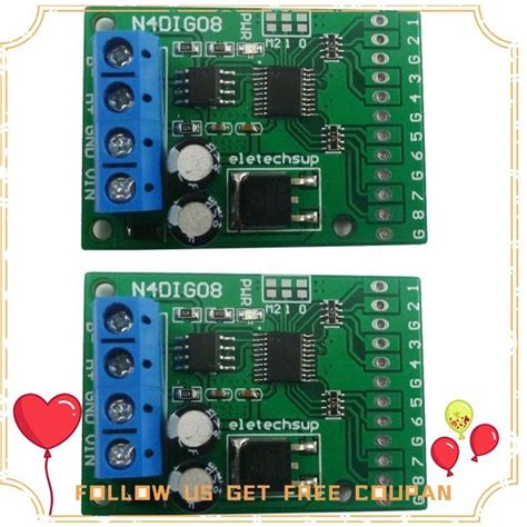 2x 8ch input output digital switch ttl lvttl cmos rs485 io control