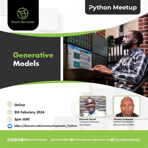 Bincom Dev Center On Linkedin Datasciencemeetup Generativemodels Techtalks