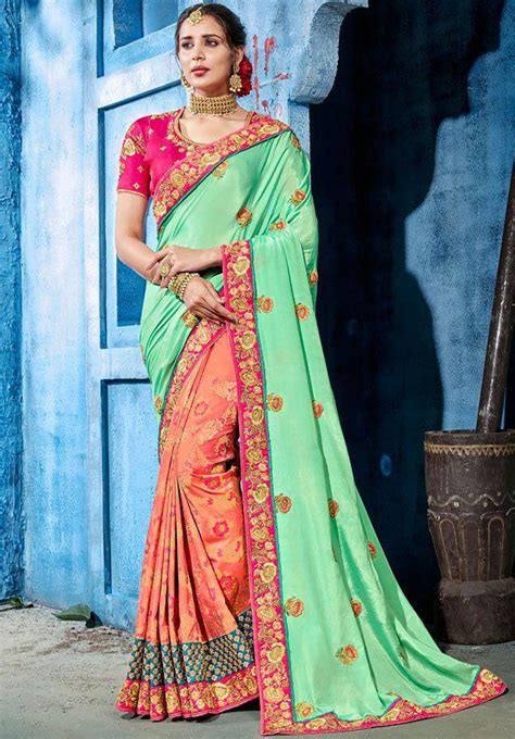 Pastel Color Designer Sarees At Gwendolyn Ward Blog