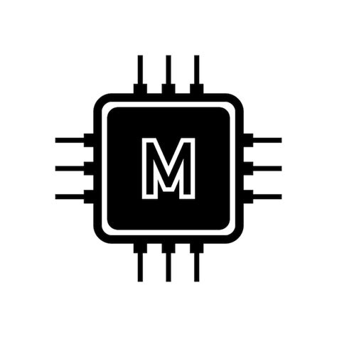 Premium Vector Microchip Icon
