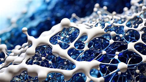 Where Intricate Molecular Structures Merge With Digital Data Streams The Background Is A Blend