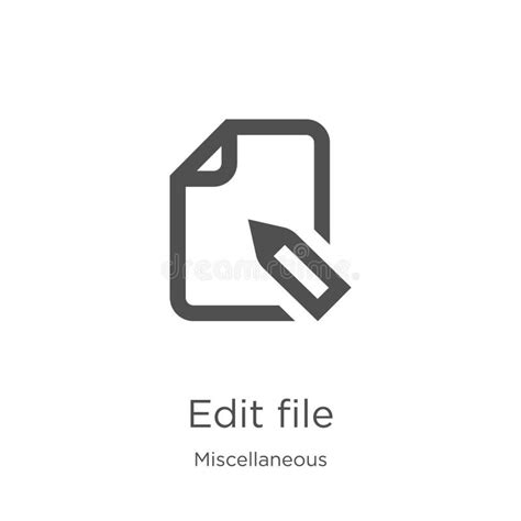 File Icon Vector From Accessibility Collection Thin Line File Outline Icon Vector Illustration