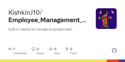 GitHub KishkinJ Employee Management System Built In ReactJs To Manage Employee Data