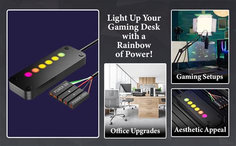 Verilux® Desktop Computer Power Switch Pc Power Switch Extension Kit