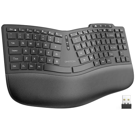 Mua Ergonomic Wireless Keyboard Cushioned Wrist Rest Rechargeable Usb Connectivity Split