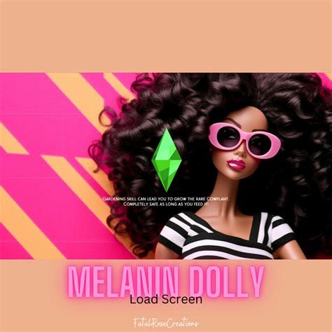 Fatalrosecreations Melanin Dolly Loading Screen The Sims 4 Mods