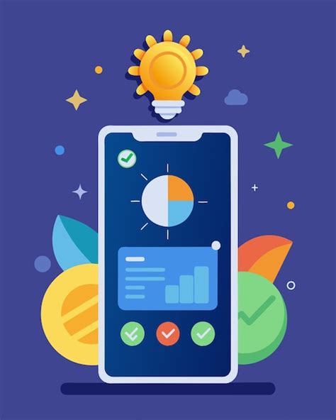 premium vector users can set goals for their solar energy usage and