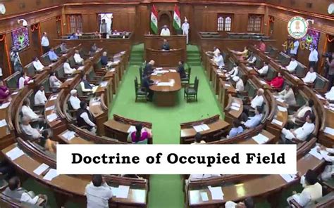 Doctrine Of Occupied Field Legal