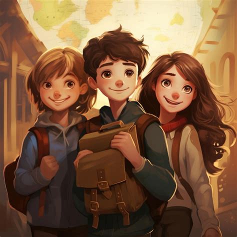 Premium Ai Image Funny Friends Classmates