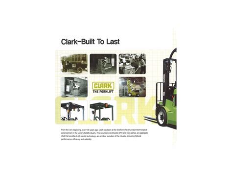 2015 Clark Ecx20 Electric Forklift For Sale