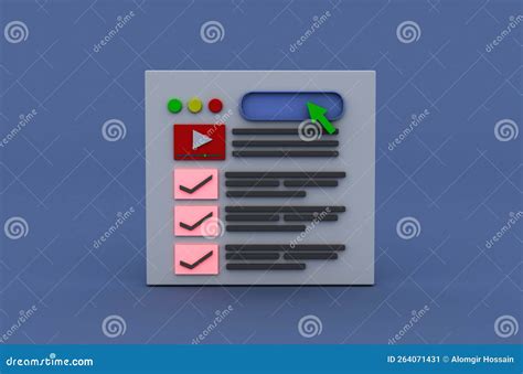 Minimal 3d Illustration Web Ui Or Ux Design Web Page Concept Web Design Computer Browser