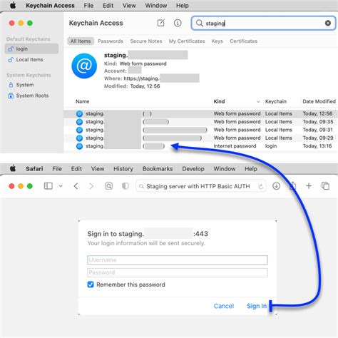 Password Where Does Safari Persist The Credentials Of S Basic