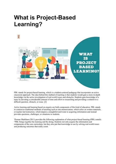 Project Based Learning Pptx