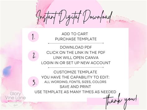 Order Form Editable Template Printable Order Form Colors Digital Order Form Small Business