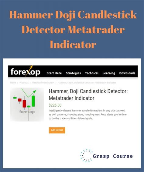 Hammer Doji Candlestick Detector Metatrader Indicator Grasp Course