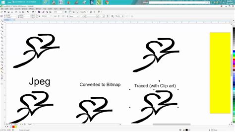 Corel Draw Tips And Tricks Bitmap Vs Just Trace Part 2 Youtube