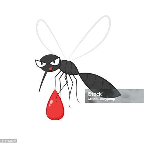 모기 만화 모기 캐릭터 디자인 모기와 피가 만화를 떨어 뜨립니다 각다귀에 대한 스톡 벡터 아트 및 기타 이미지 각다귀 건강