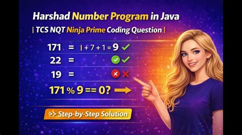 Harshad Number Program In Java Tcs Nqt Ninja Prime Coding Question
