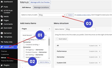 How To Change The Color Of The Navigation Menu Items In WordPress And Elementor Foxscribbler