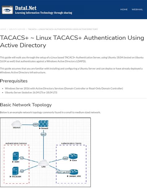 tacacs linux tacacs authentication using active directory pdf