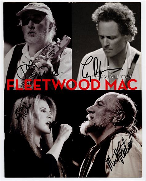 Lot Detail Fleetwood Mac Signed Original Say You Will Tour Program