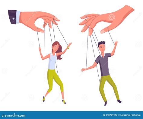 Manipulator Concept Vector Illustration Puppet Master Hand Manipulate
