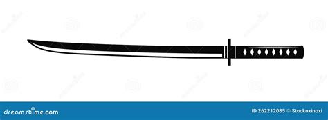 Samurai Sword Katana Vector Illustration Icon Stock Vector Illustration Of Warrior Kendo