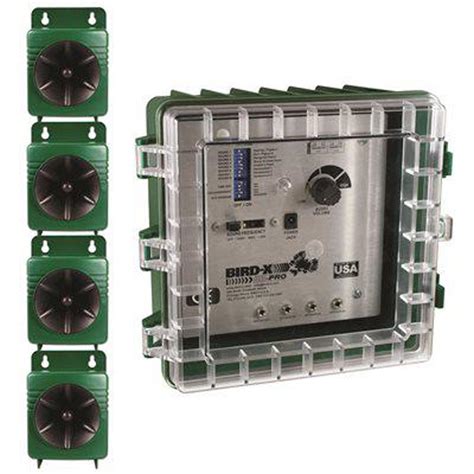 Bird X Broadband Pro Electronic Bird Repeller System Sonic Ultrasonic