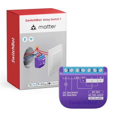 Switchbot Smart Relay Switch 1smart Relay Module With Built In Hub Wi