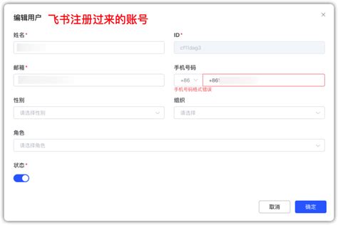 Bug 飞书注册的账号手机号附带电话区号前缀导致编辑信息再保存时提示“手机号码格式错误” · Issue 4903 · Dataease