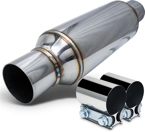 M Auto Single Chamber Muffler 2 5 Inside Inlet And Outlet Universal