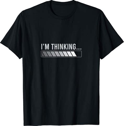 Im Thinking Funny Computer Programmer Nerd T Shirt Clothing Shoes And Jewelry