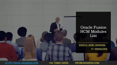 Oracle Fusion Hcm Modules List